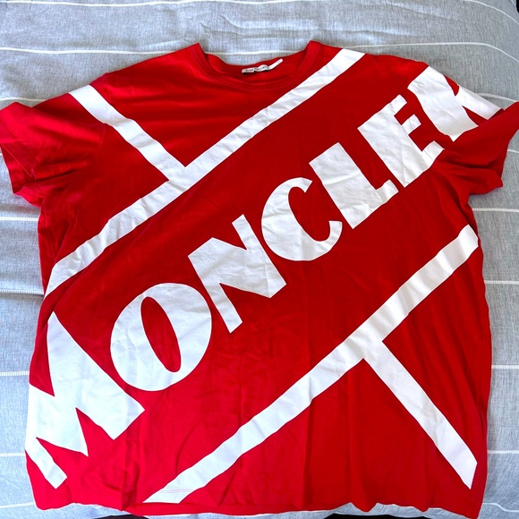 Moncler | Shirts | Moncler Mens Cross Chest Logo Designer Shirt Red ...